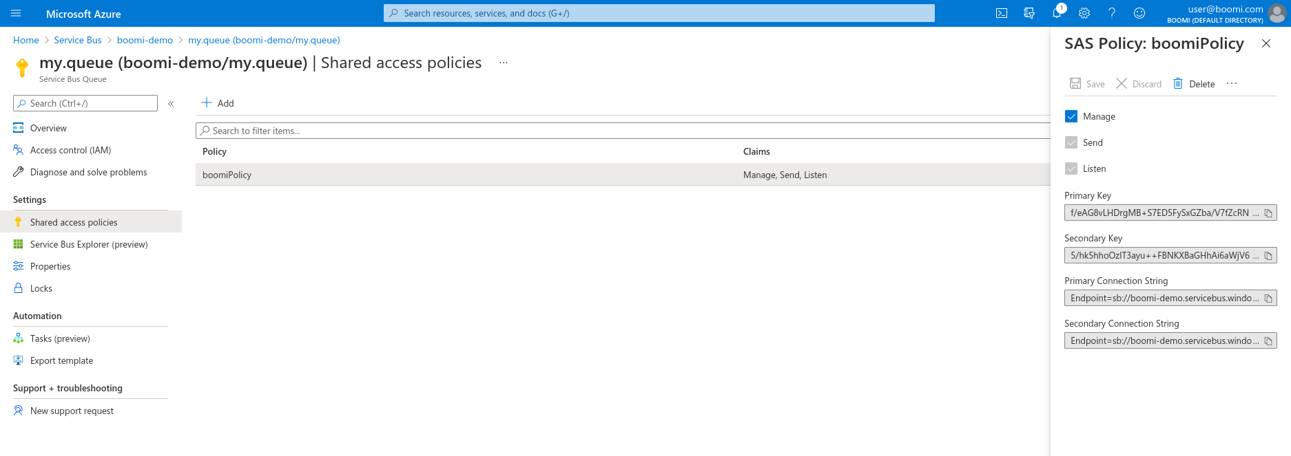 Article: How to Connect to Microsoft Azure Service Bus with the JMS Connector - Boomi Community