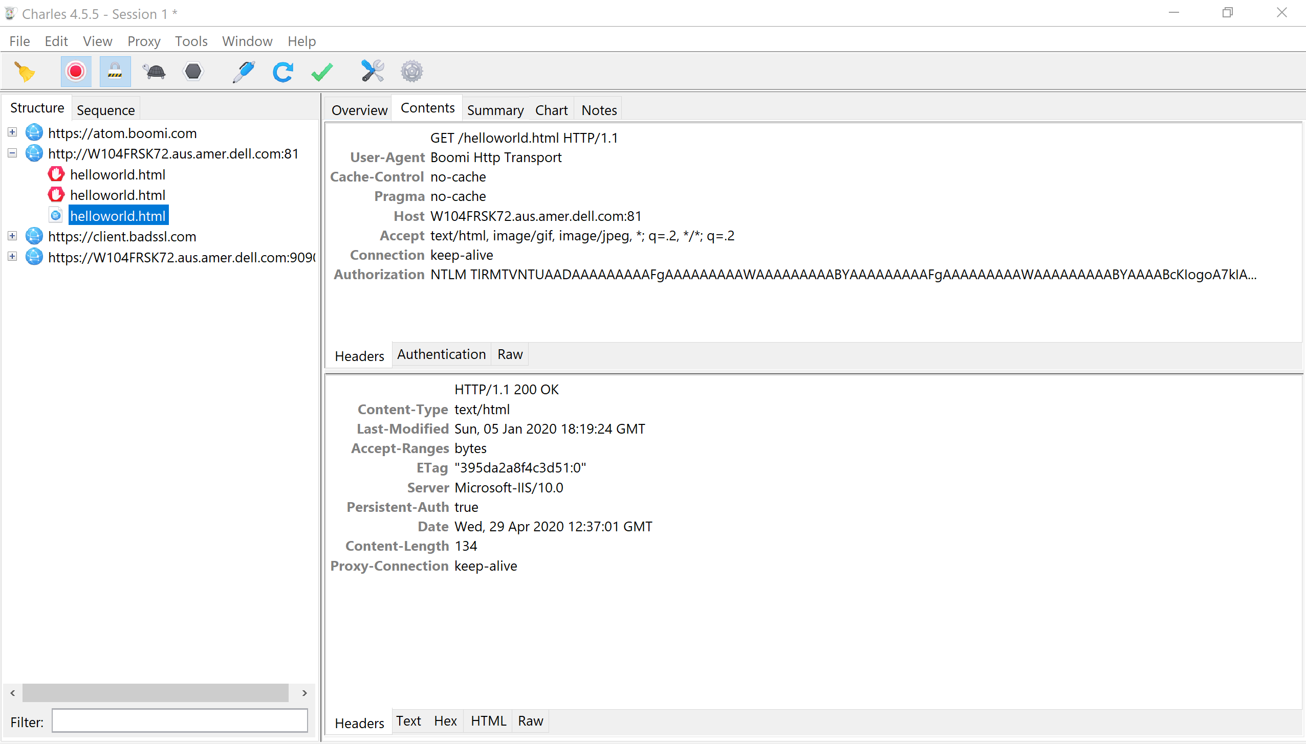Article Client Connector Using Authentication Type Ntlm