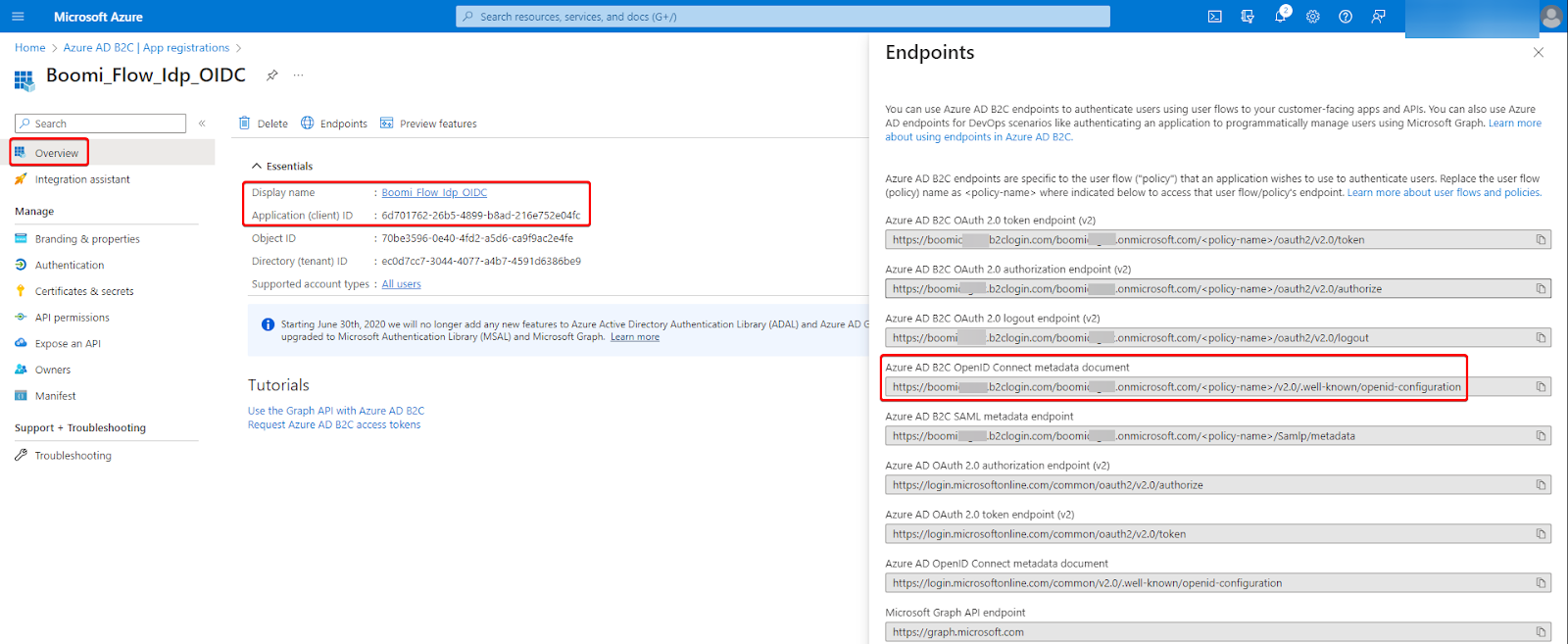 Article: Configuring Azure AD B2C Tenant as Boomi Flow Identity Provider - Boomi Community