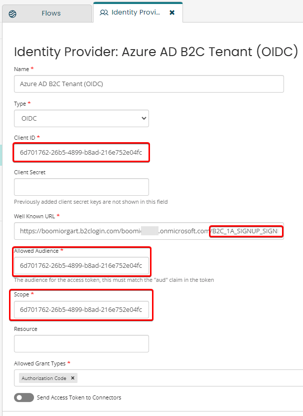 Article: Configuring Azure AD B2C Tenant as Boomi Flow Identity Provider - Boomi Community