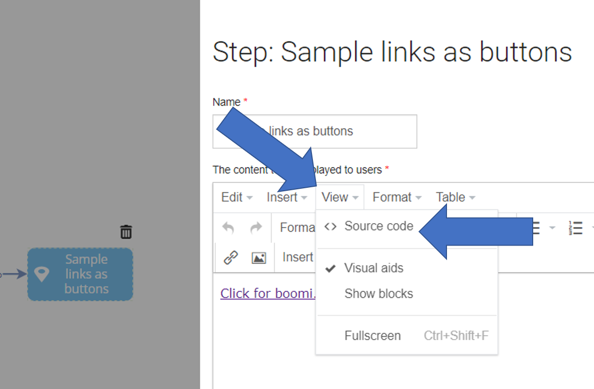 Article: Presenting flow links as buttons - Boomi Community