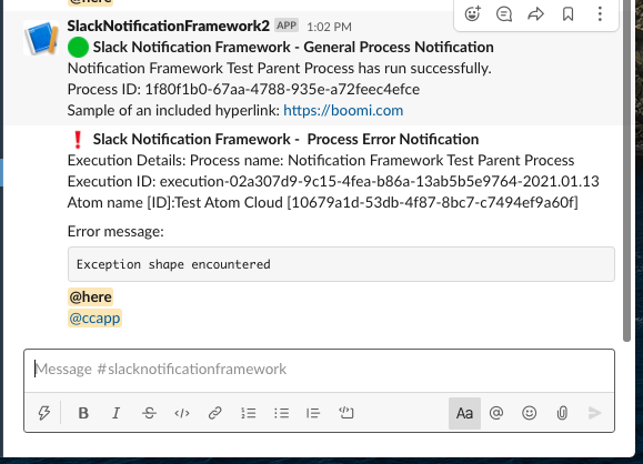 Article: Slack Notification Framework - Boomi Community