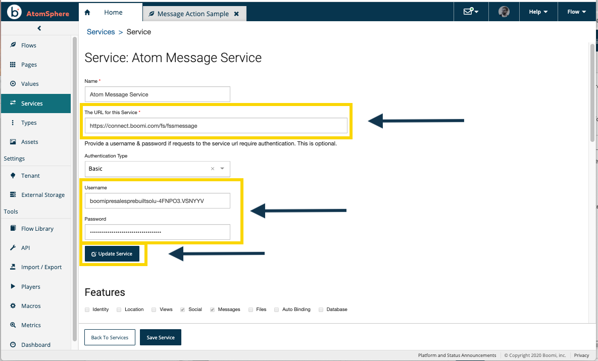 Article: Message Actions with the Flow Services Server Component - Boomi Community