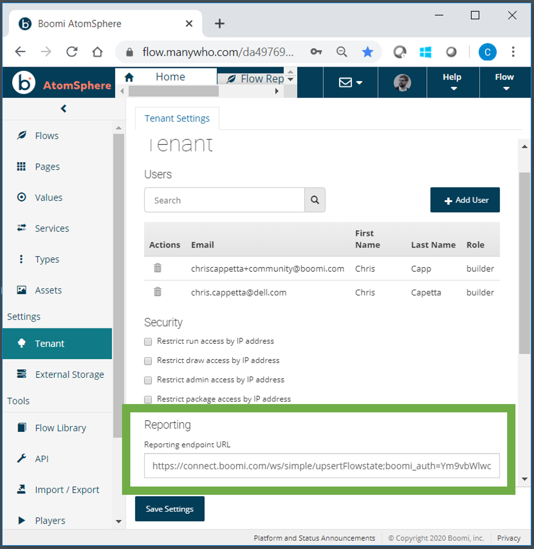 Article: How To Capture Flow Reporting Data - Boomi Community