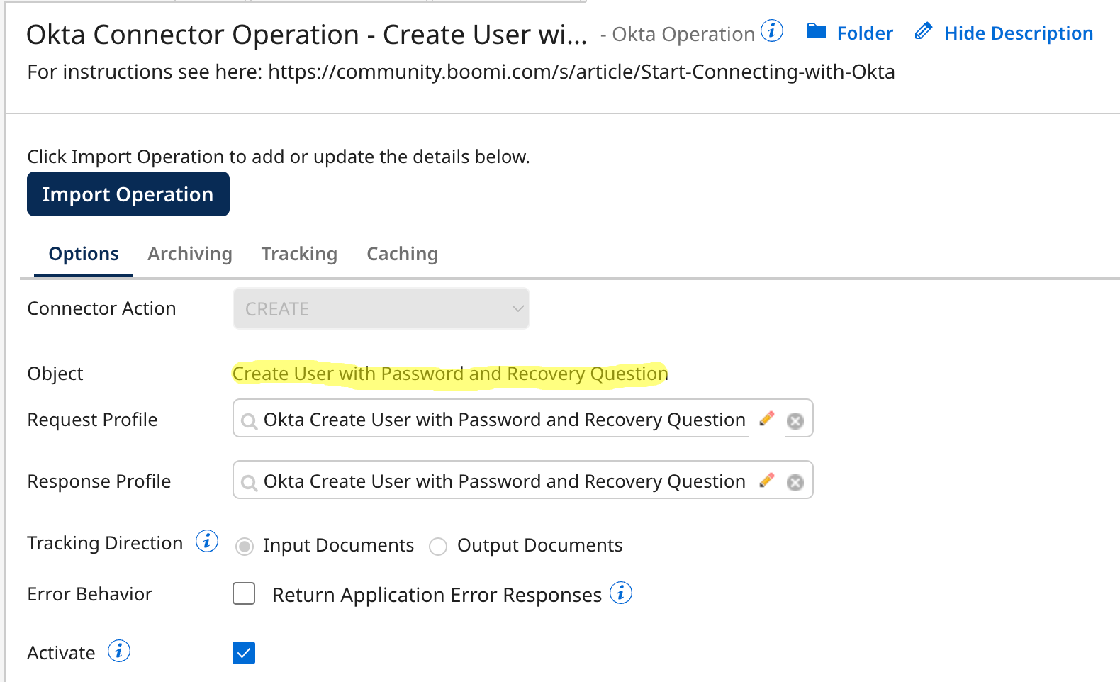 Article: Recipe: Start Connecting with Okta - Boomi Community