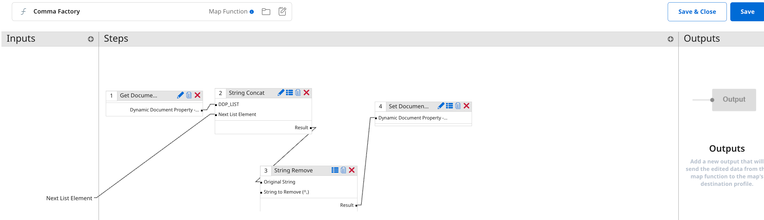 Article: Recipe: Create a Comma-Separated List - Boomi Community