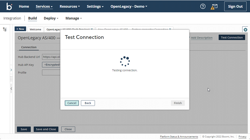 Article: Getting started with the OpenLegacy AS/400 - Partner Connector - Boomi Community