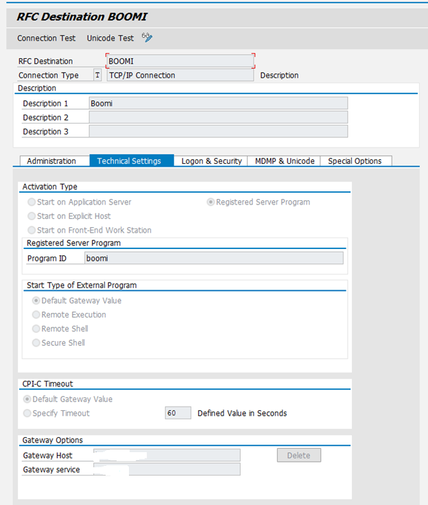 Article: How to Configure SAP R/3 for IDoc and BAPI/RFM Connectivity - Boomi Community