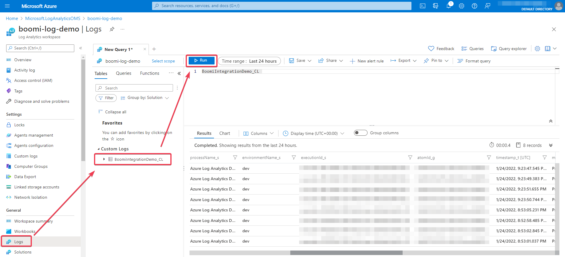 Article: How to Connect to Azure Log Analytics - Boomi Community