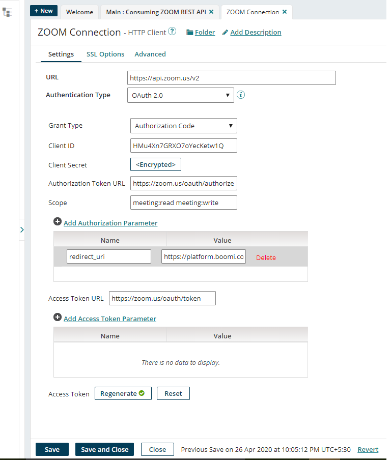 Article: How to connect to ZOOM using Boomi - Boomi Community