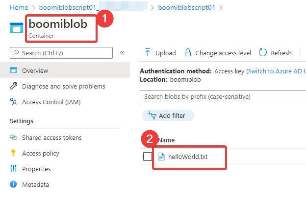 Article How To Create A Azure Blob Shared Access Signature Sas Token Boomi Community