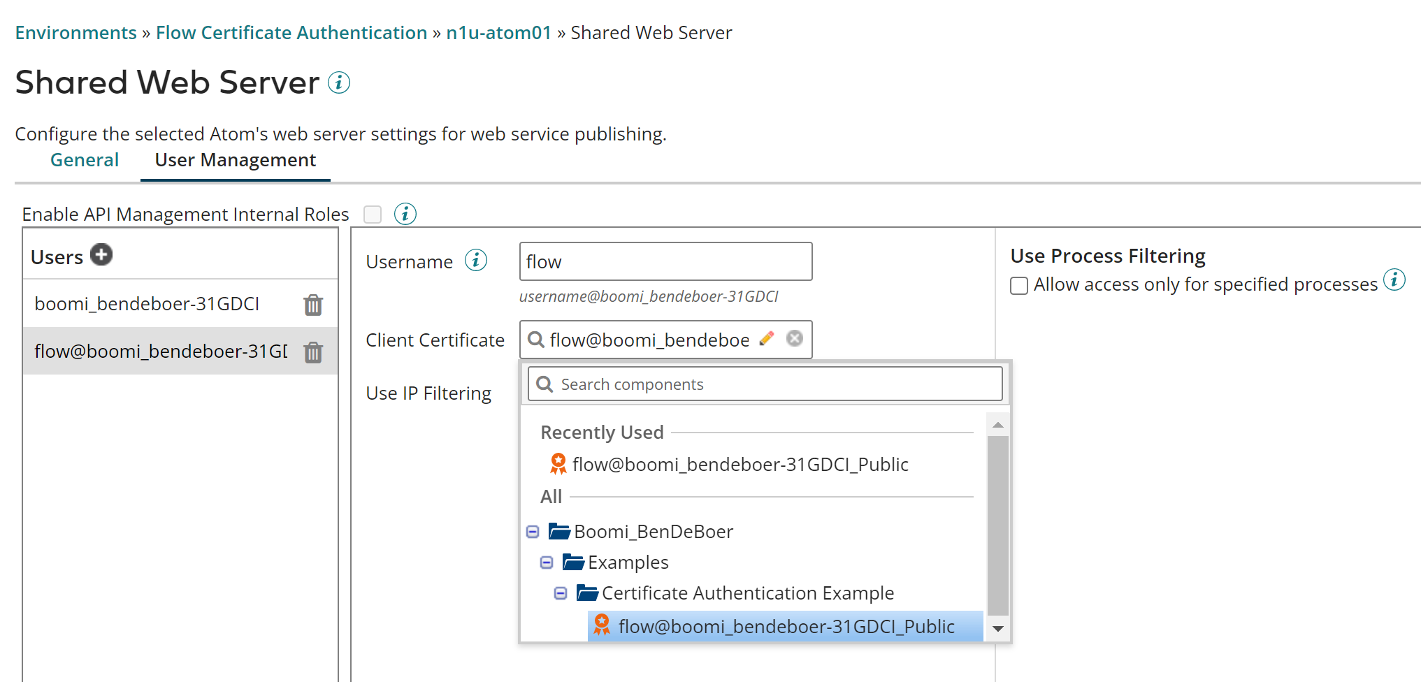 Article: Connect Flow to Integration Using Certificate Authentication - Boomi Community
