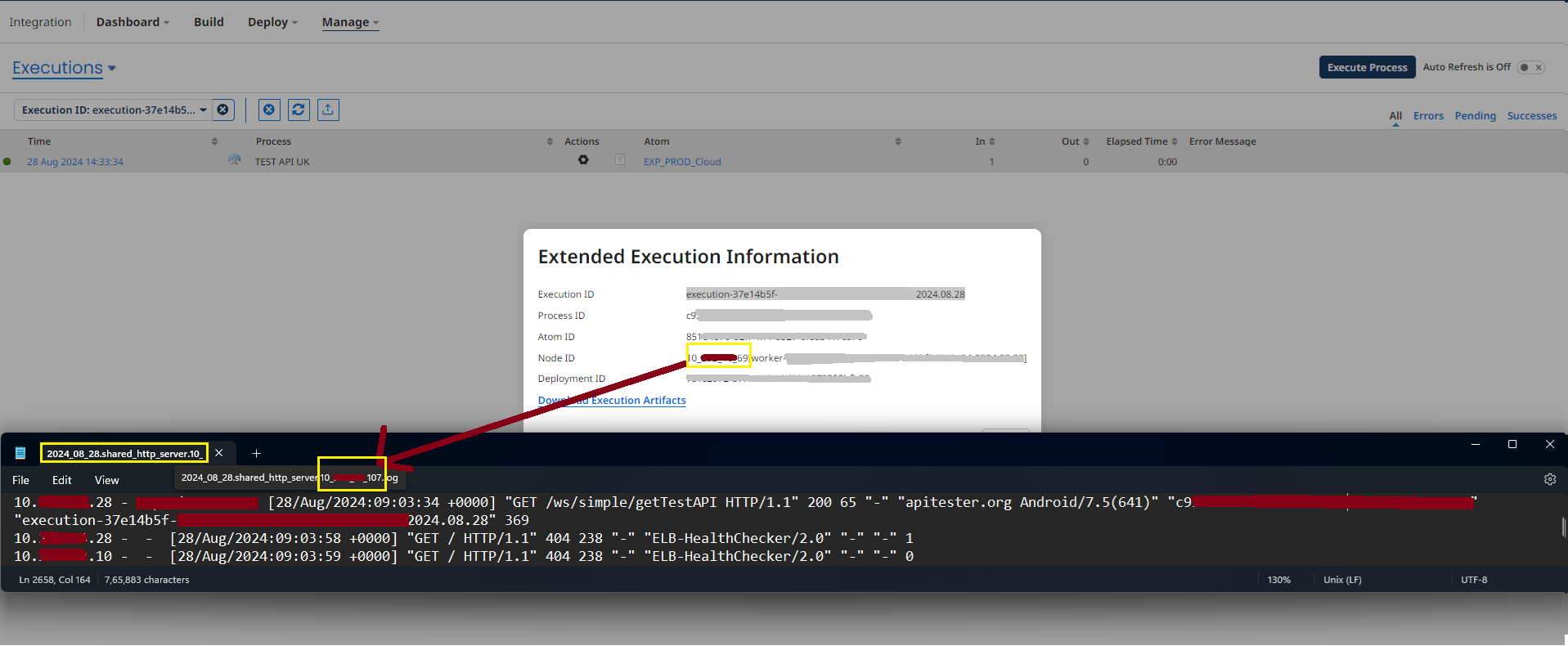 Article Understanding Node Execution Logs Listener Process Executes On Node A Vs Its Web 