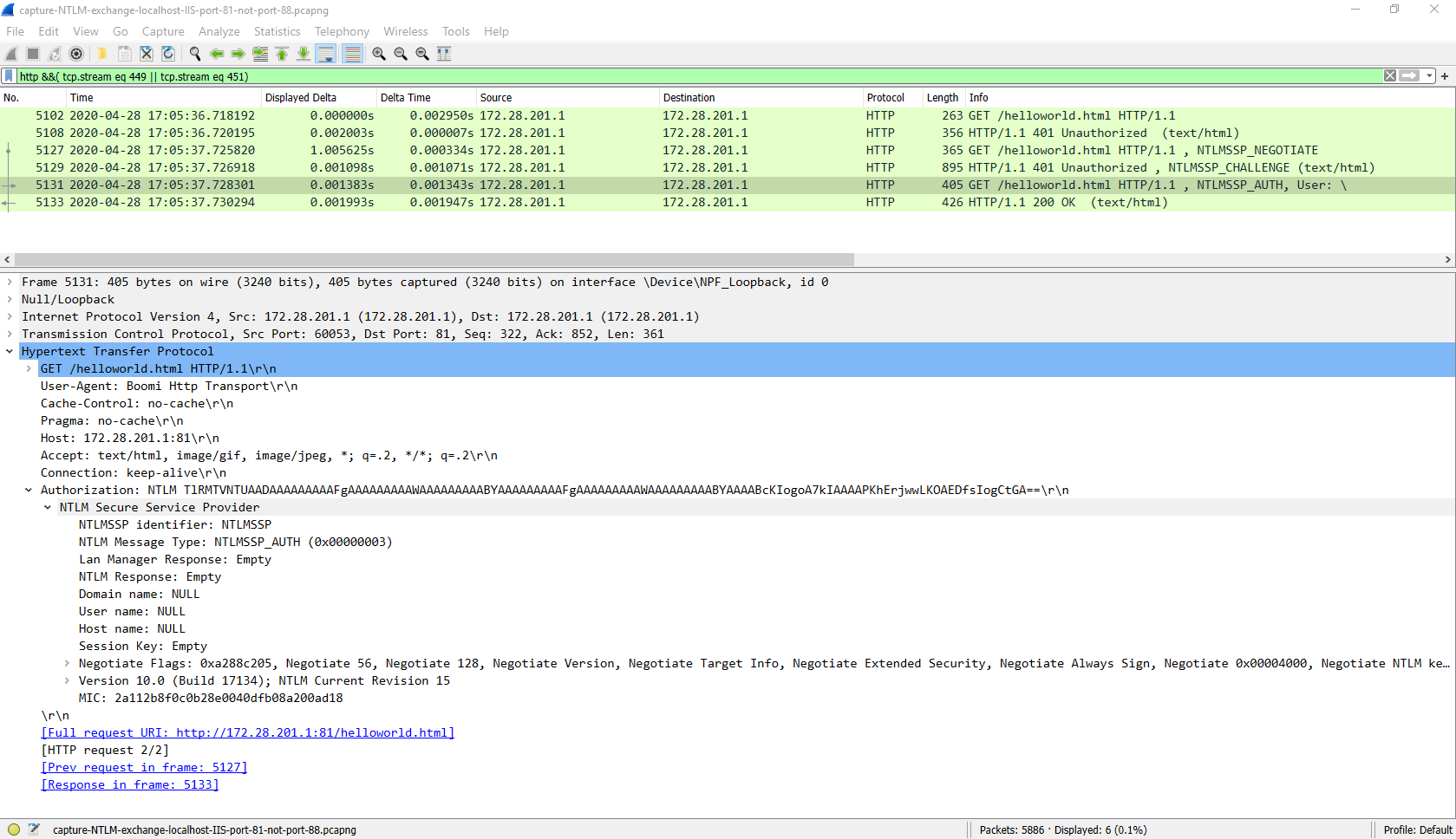 Article: HTTP Client Connector using Authentication Type "NTLM Authentication" fails with NTLM ...