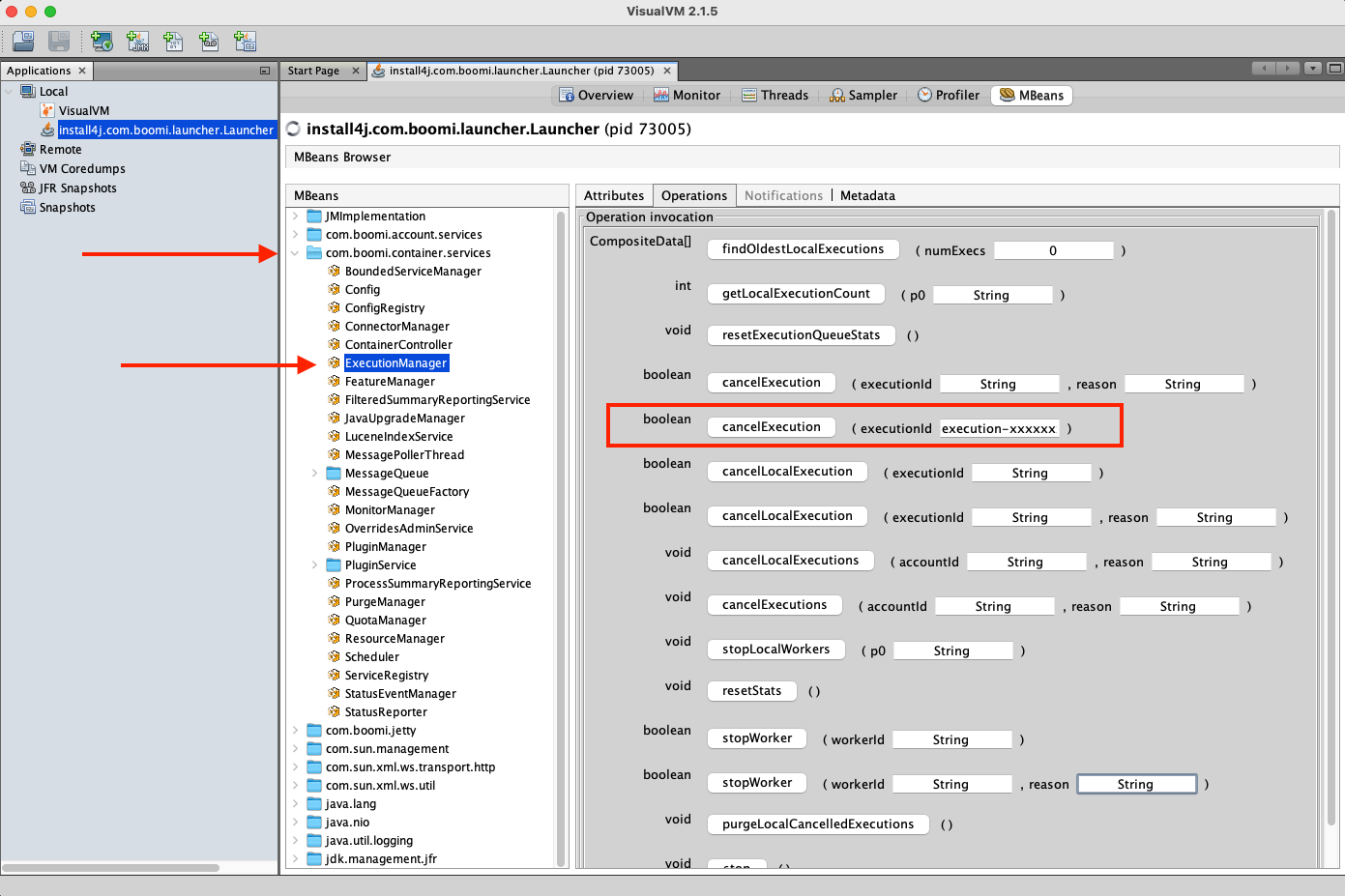 Article: How to Cancel a Process Execution on a Local basic runtime Using VisualVM - Boomi Community