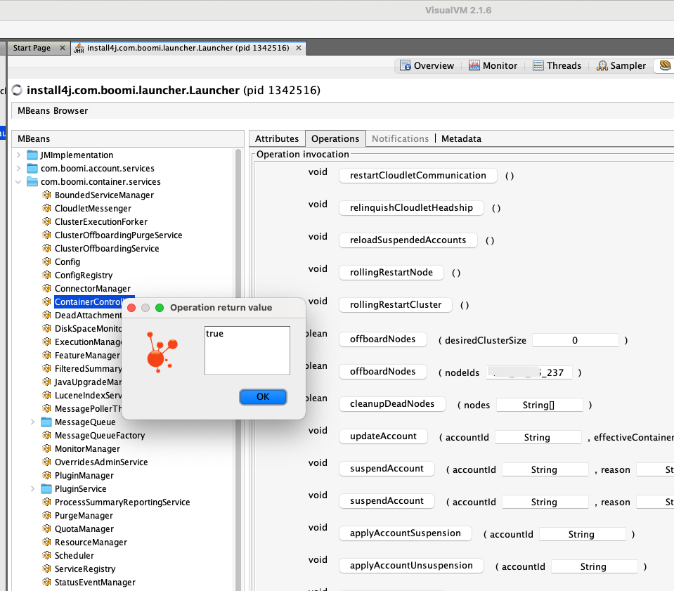 Article: Offboard nodes from runtime cluster cluster from visualVM - Boomi Community