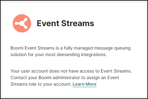 Article: Unable to activate Event Streams - Boomi Community