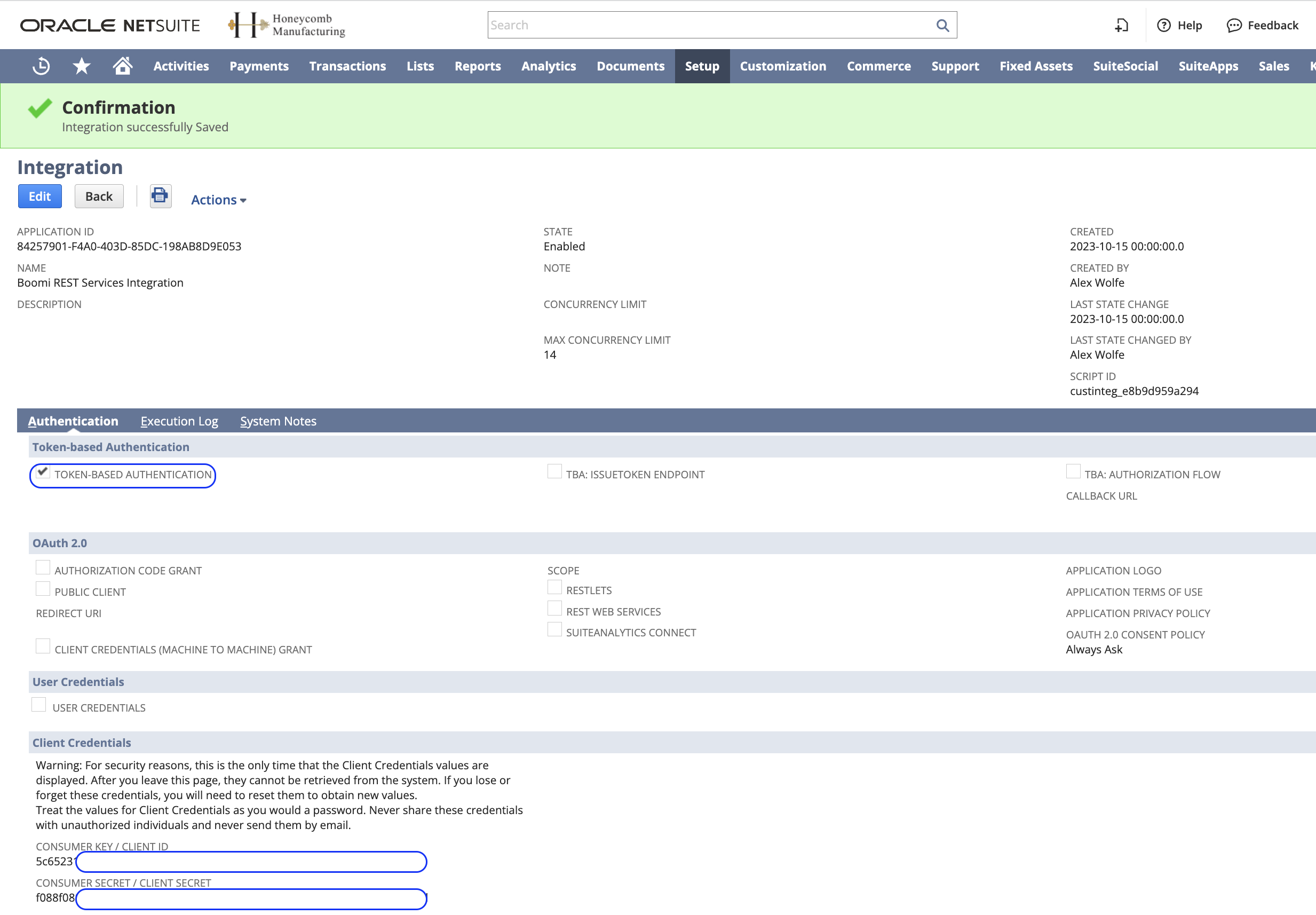 Article How To Integrate With Netsuite Using The Token Based Authentication On Boomi Boomi