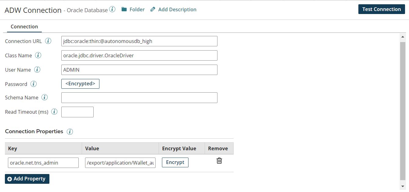 Article How To Use The Oracle Database Connector To Connect To Oracle Autonomous Data Warehouse