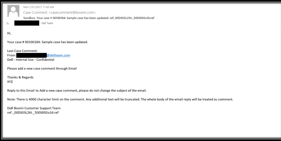 Article: Adding "Case Comments" through Email - Boomi Community