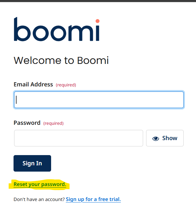 Article: Common Platform and User Account Related Issues - Boomi Community