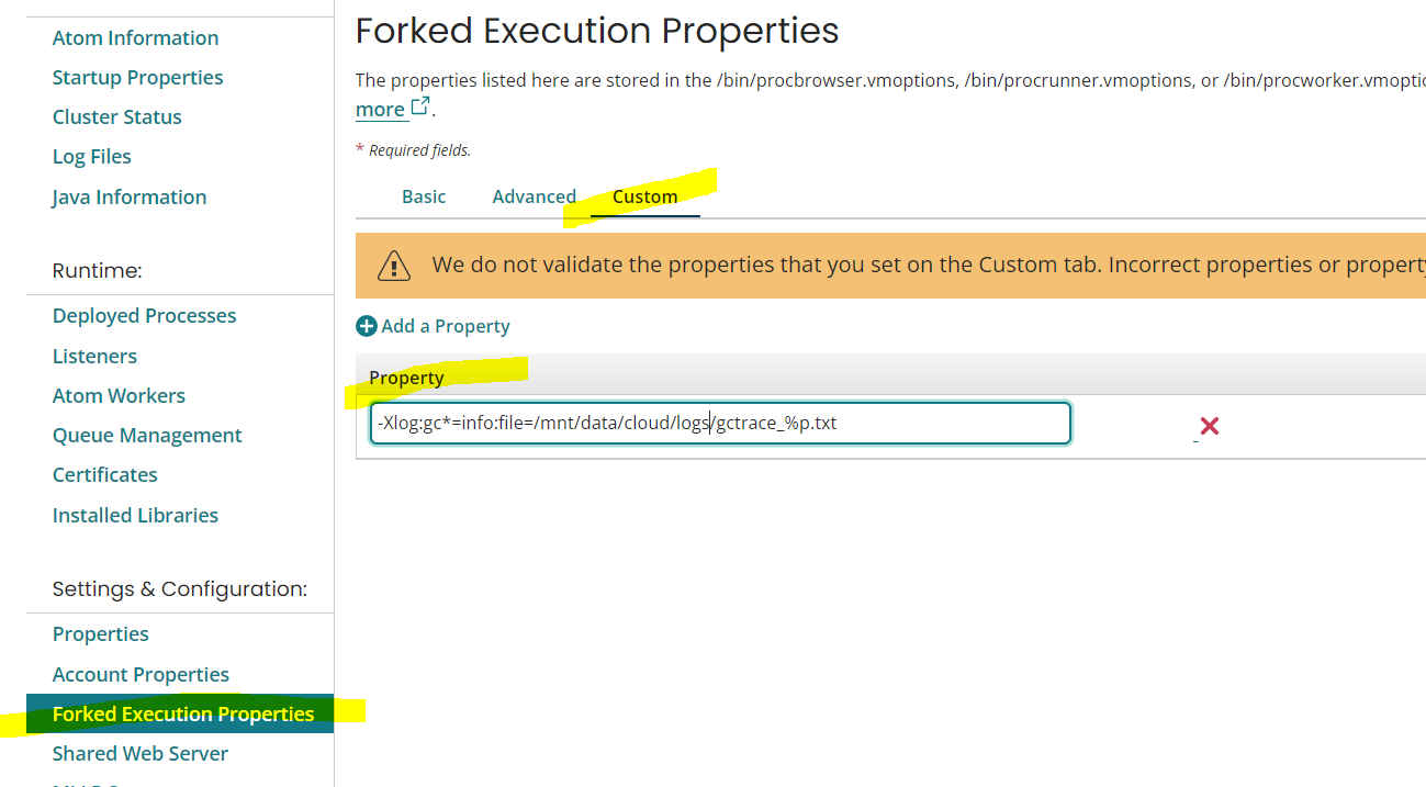 Article Properties To Configure To Collect Garbage Collection Logs Boomi Community