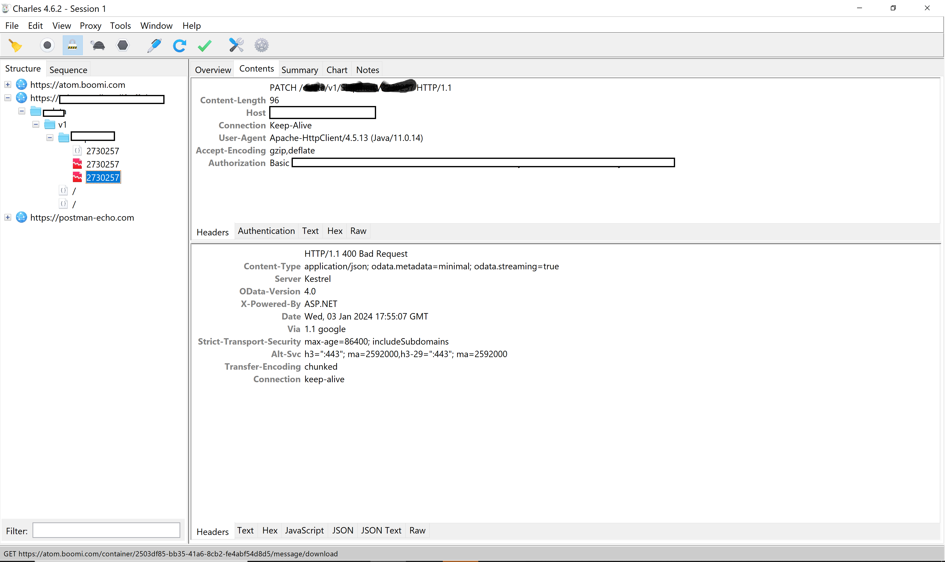 Article: REST Client Connector Returns HTTP 400 Response ... For PATCH Method - Boomi Community