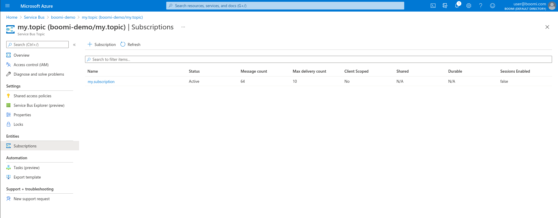Article How To Connect To Microsoft Azure Service Bus With The Jms Connector Boomi Community