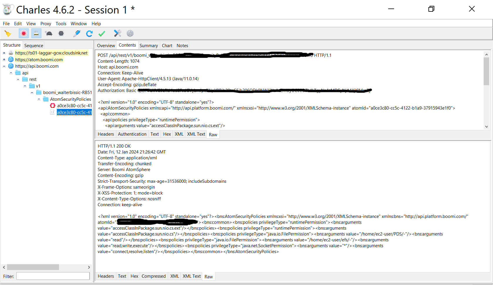 Article: Security Policy API Update Via Boomi HTTP Client Connector Fails With HTTP 500 Response ...
