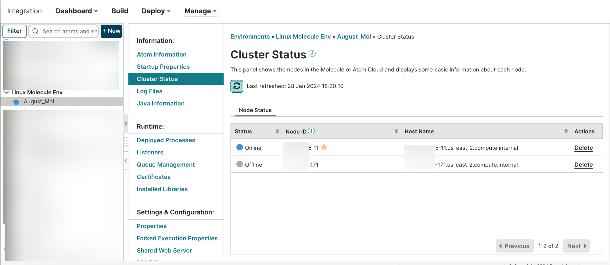 Article: Offboard nodes from molecule cluster from visualVM - Boomi Community