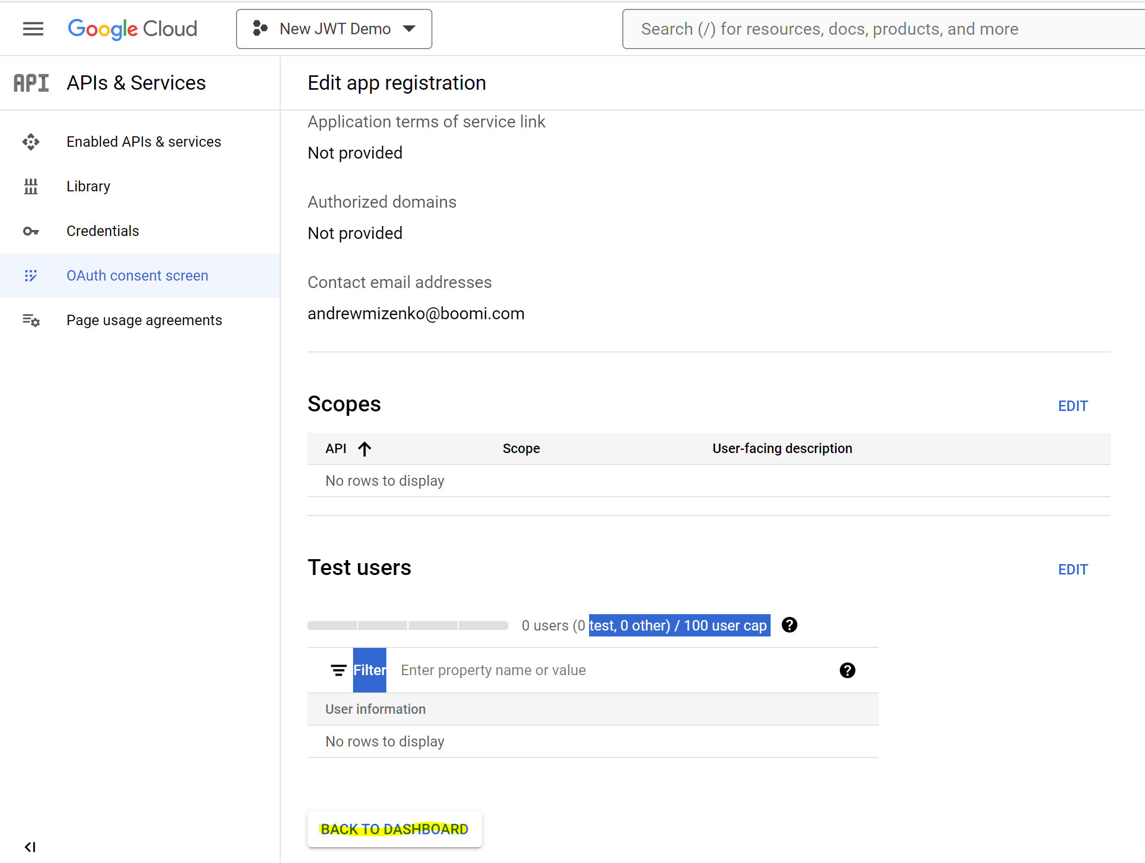 Article: JWT Authentication with Google IDP Quickstart Guide - Boomi ...