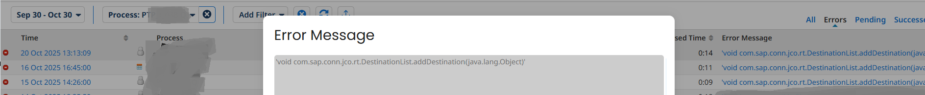 Article: Jco-Error -void-com-sap-conn-jco-rt-DestinationList ...